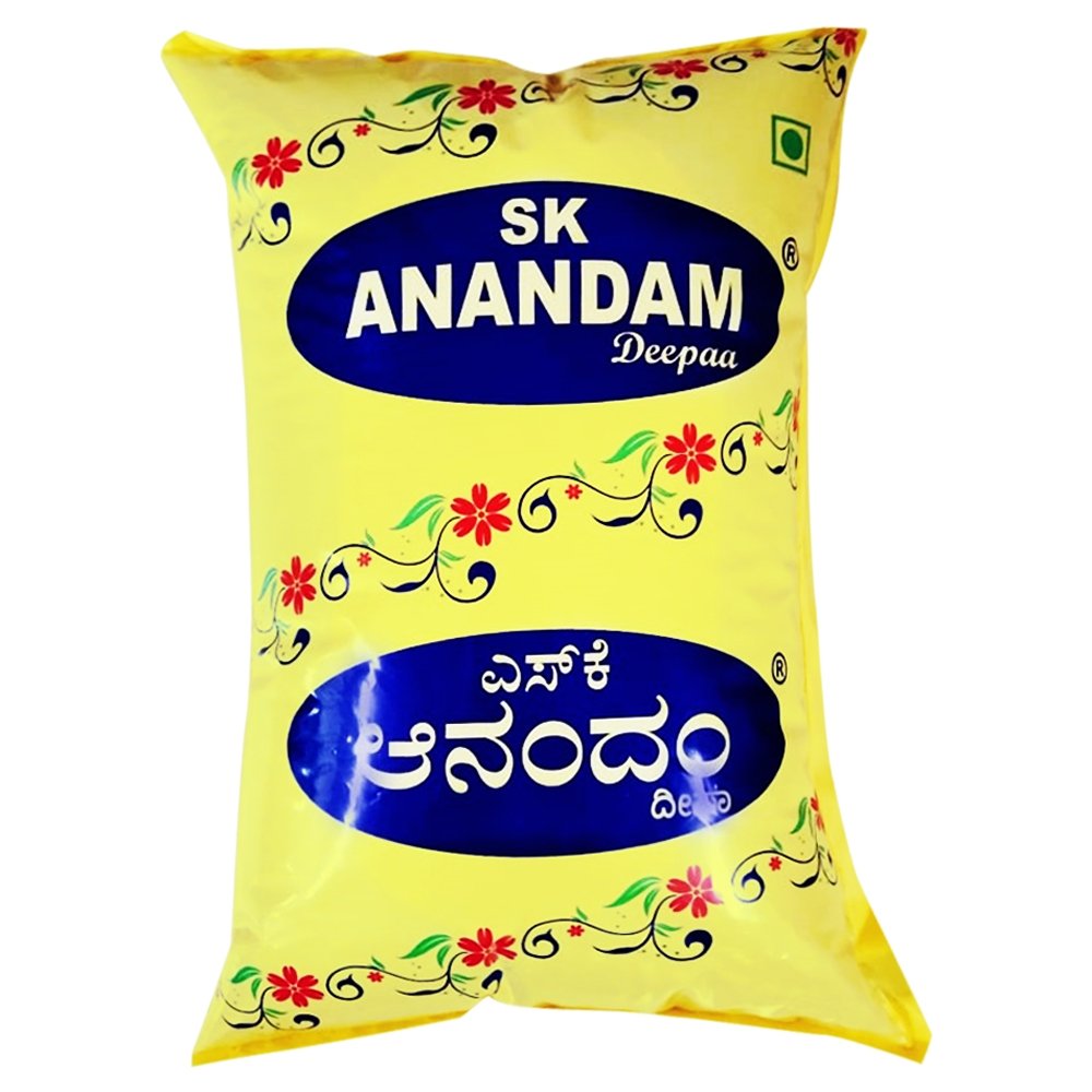 SK Anandam Deepaa Oil Pouch: 1 Litre - Sukhindia